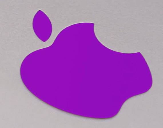 Purple Color Changer Logo Overlay for Macbook | Etsy