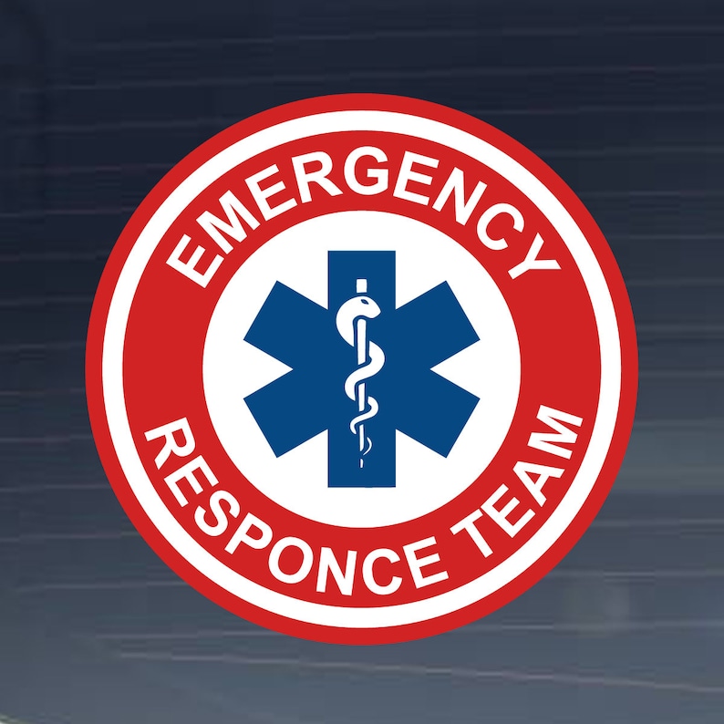 Emergency Response Team - Indoor Outdoor Vinyl Decal - Multiple Sizes ...
