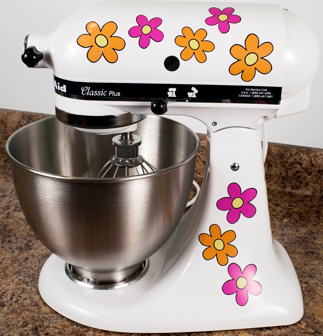 Hippy Flowers Bakery Kitchenaid Mixer Mixing Machine Decal Art Wrap - Etsy