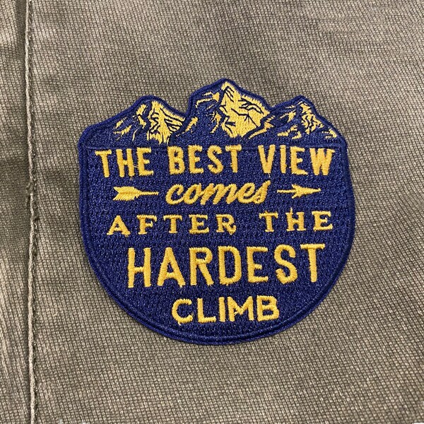 Hiking Iron on Patch - Etsy