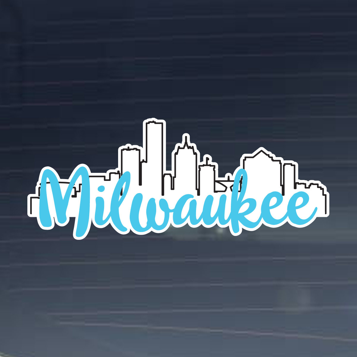 Milwaukee Wisconsin City Skyline Decal Full Color Vinyl | Etsy