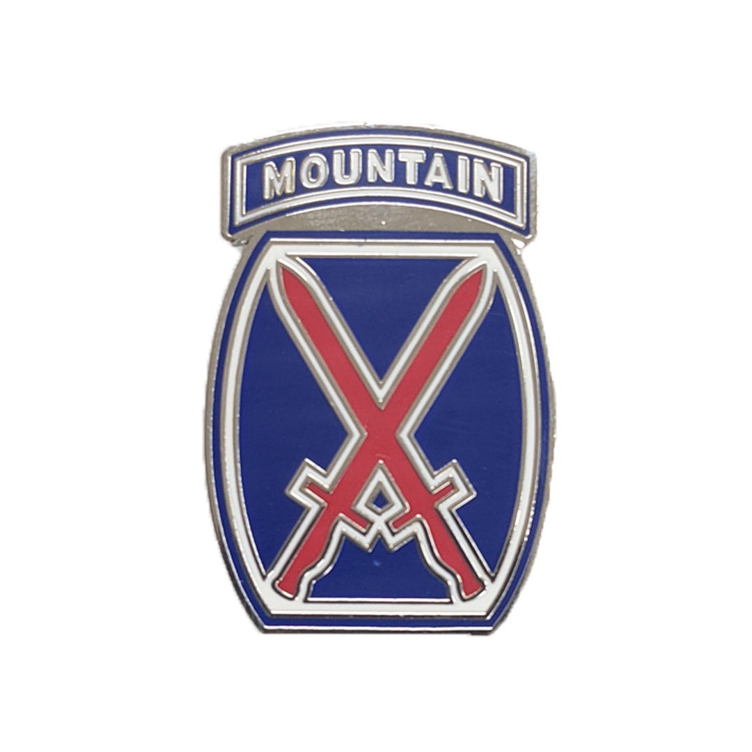 10th Mountain SSI Army Unit Enamel Pinbrooch for Jacket Tote Hand Bag ...