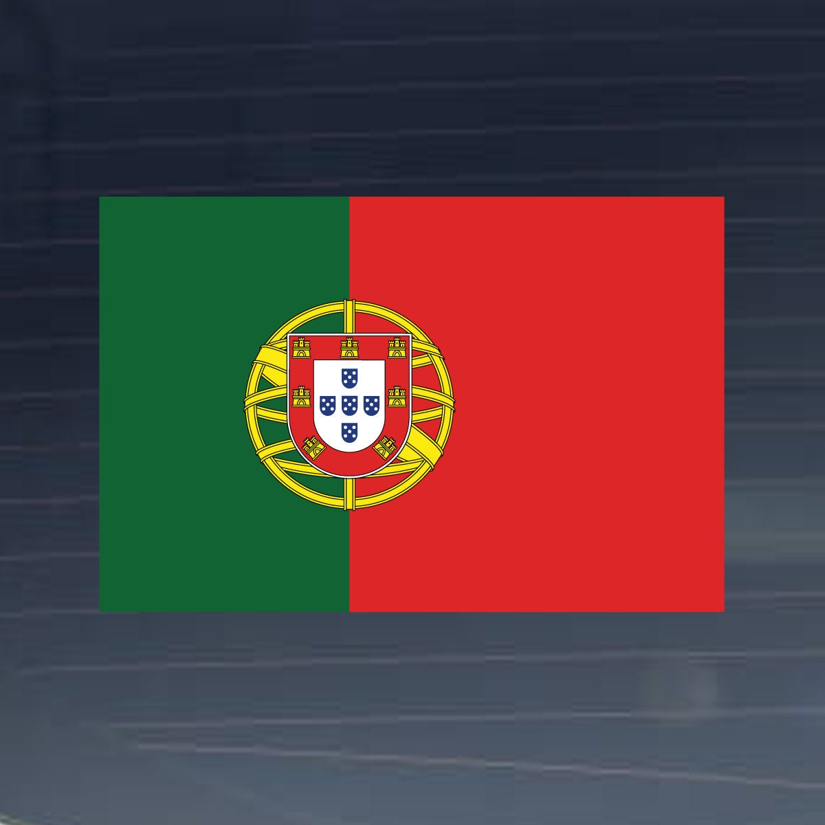 Portugal Country National Flag Decal Full Color Vinyl Decal | Etsy