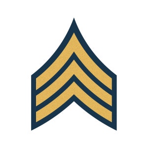 US Army Division - US Army Rank - Sergeant E-5 Reflective Reflective ...