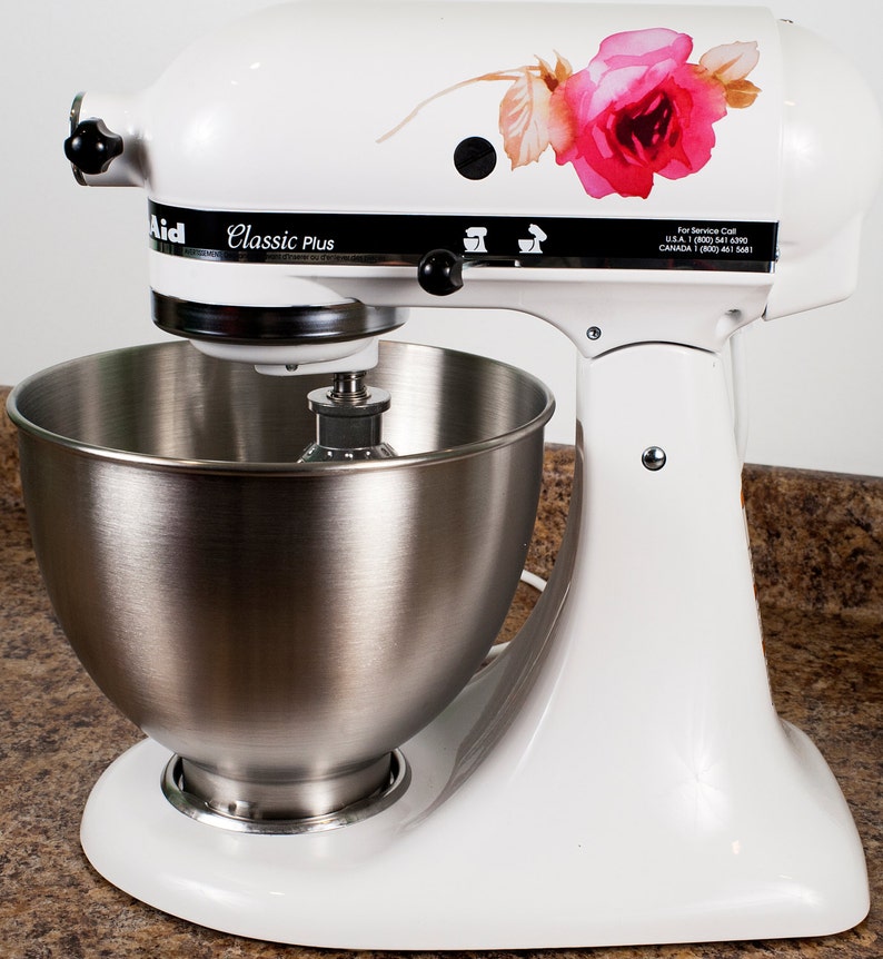 Watercolor Roses Floral Bakery Kitchenaid Mixer Mixing Machine - Etsy