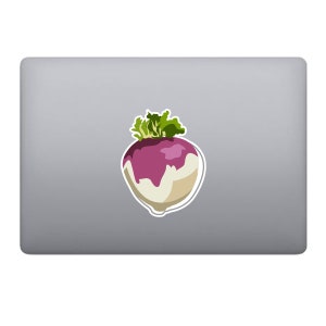 Turnip Vegetable Full Color - Vinyl Decal for Laptop, Windows, Glass ...