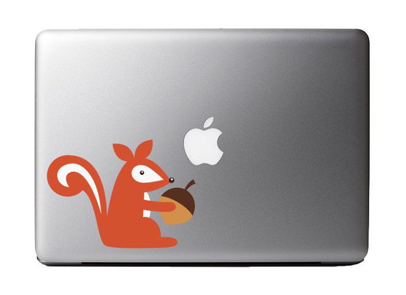Cartoon Hungry Squirrel - Vinyl Decal for Laptop, Windows, Glass and ...
