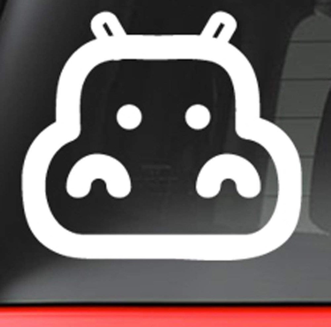 Hippo Decal Sticker Vinyl Decal for Car, Macbook, or Other Laptop - Etsy