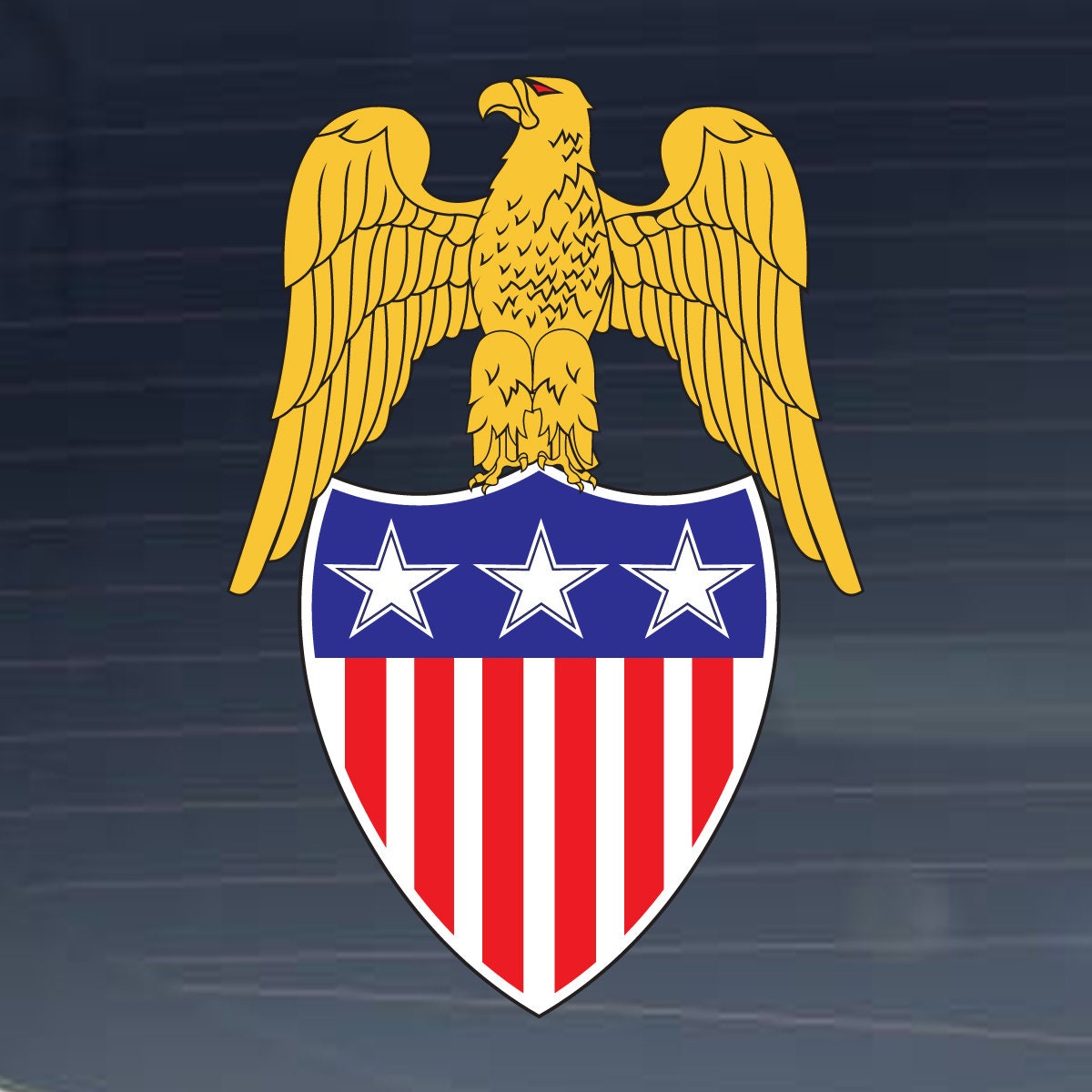 US Army Division Air National Guard Shield Full Color Vinyl | Etsy