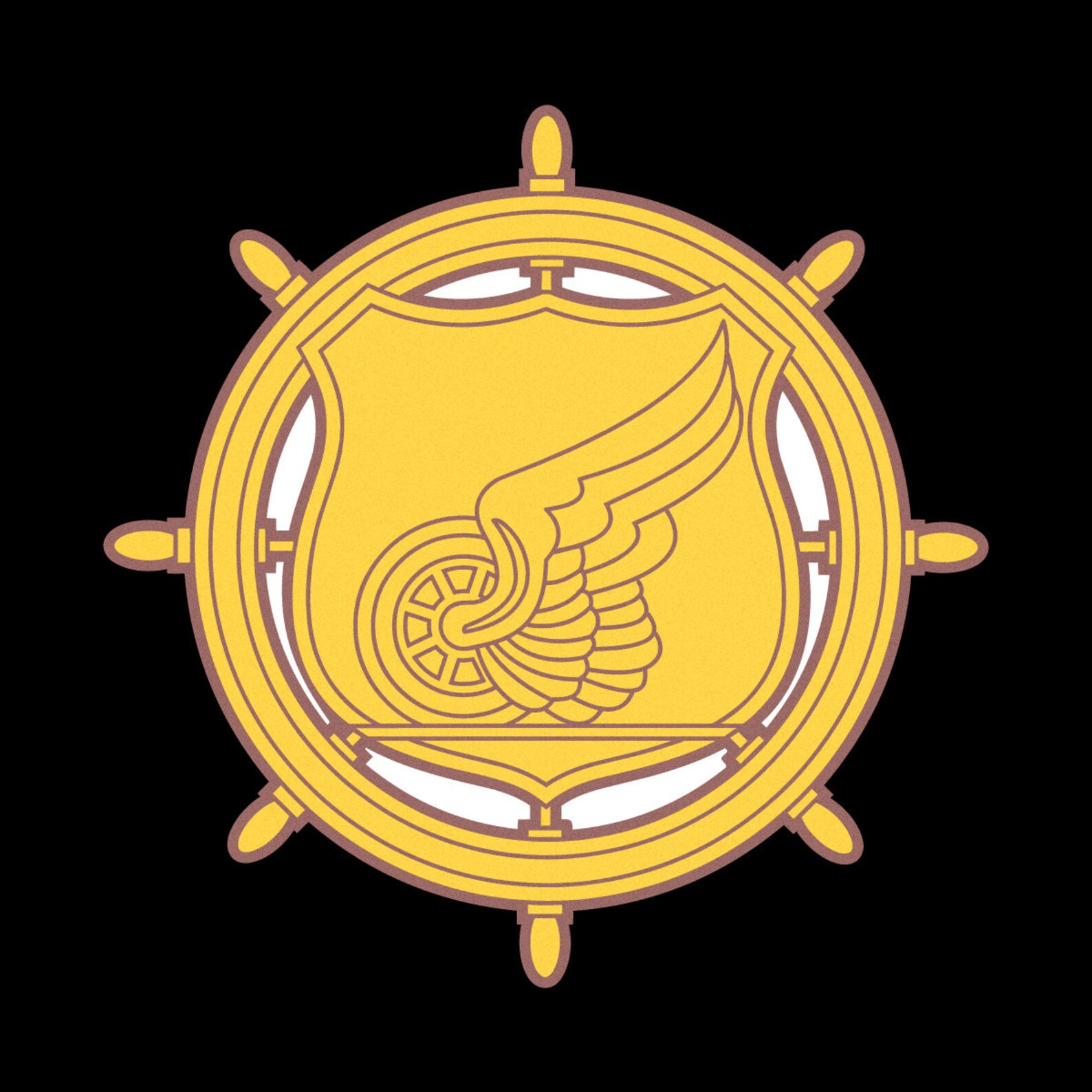 US Army Division Transportation Corps Emblem Reflective Reflective ...