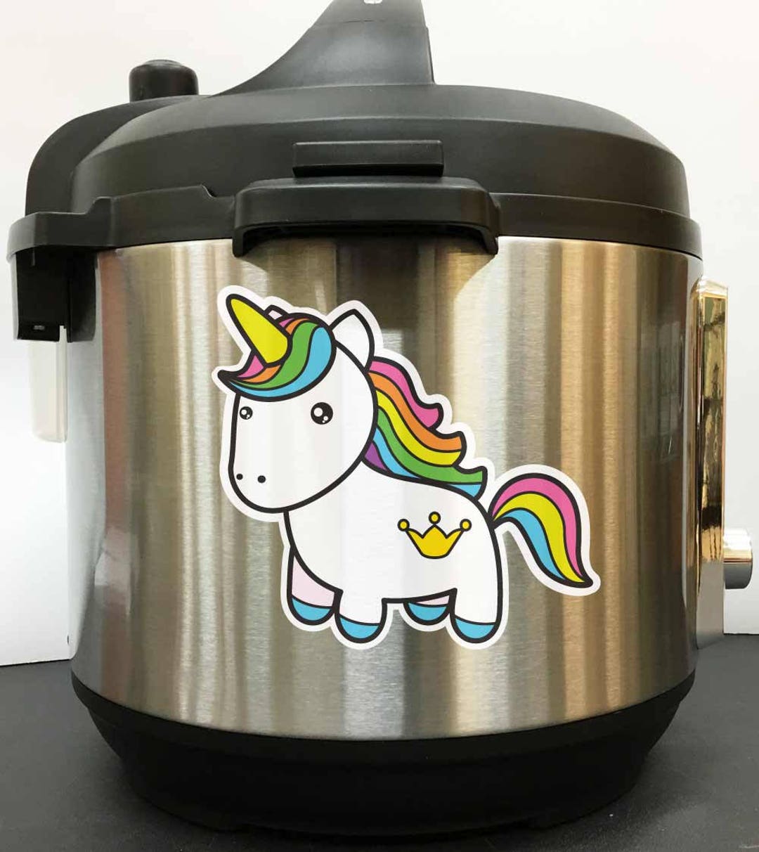 Rainbow Unicorn Colorful - Full Color Vinyl Decal Sticker for Instant ...