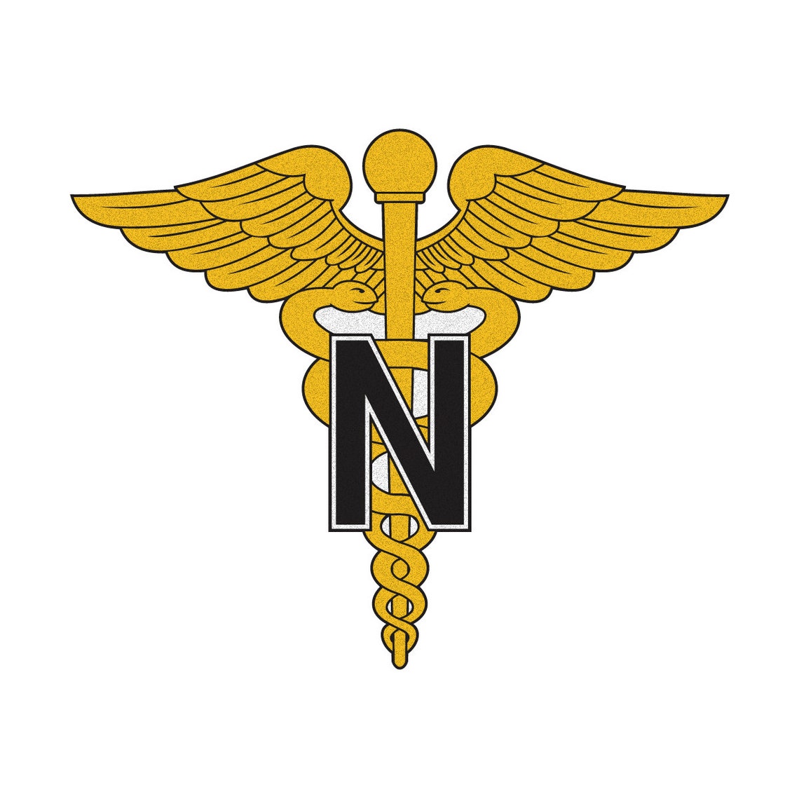 US Army Division Nurse Corps Emblem Reflective Indoor | Etsy