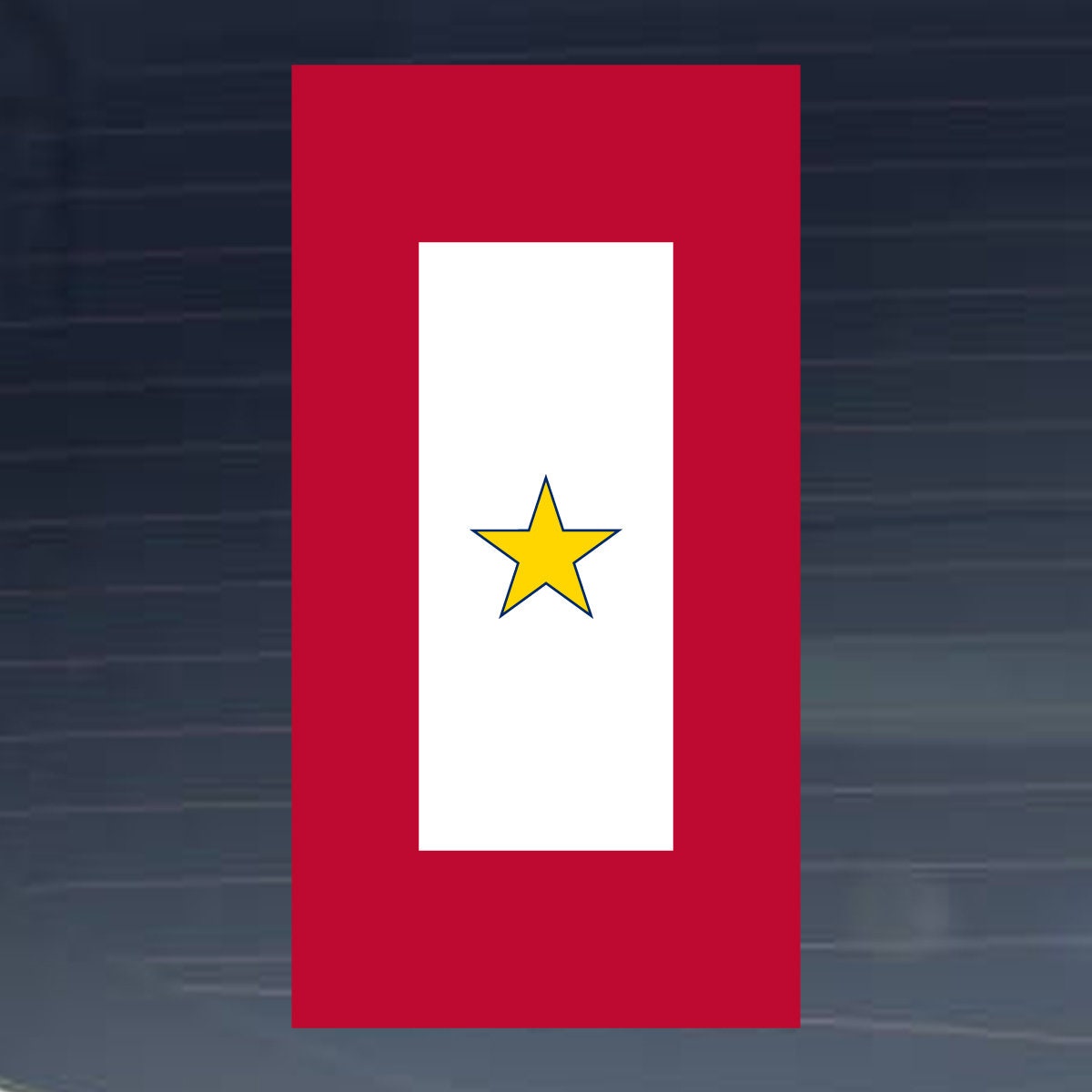 US Army Division - Gold Star Service Banner Full Color Vinyl Decal ...