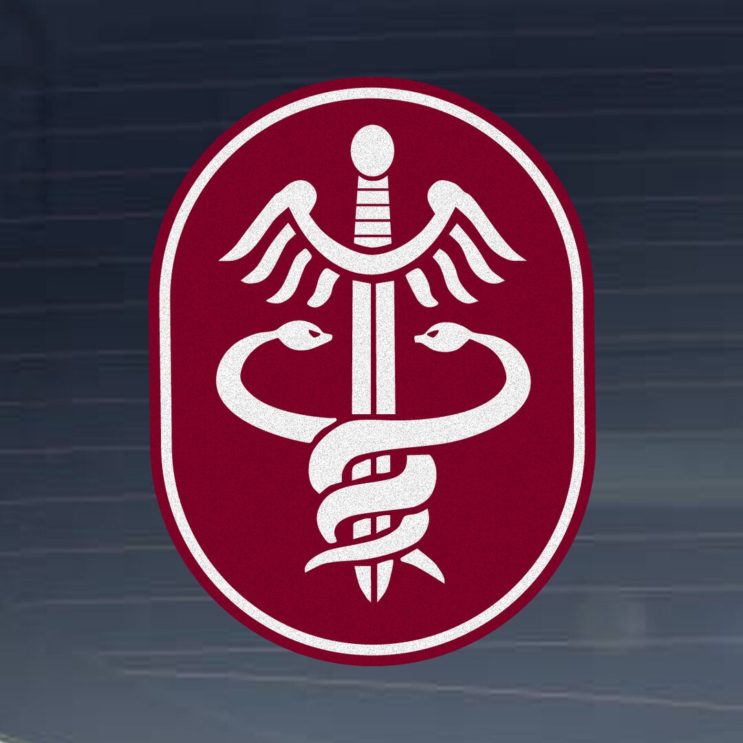 US Army Division - Medical Command Reflective Indoor Outdoor Vinyl ...