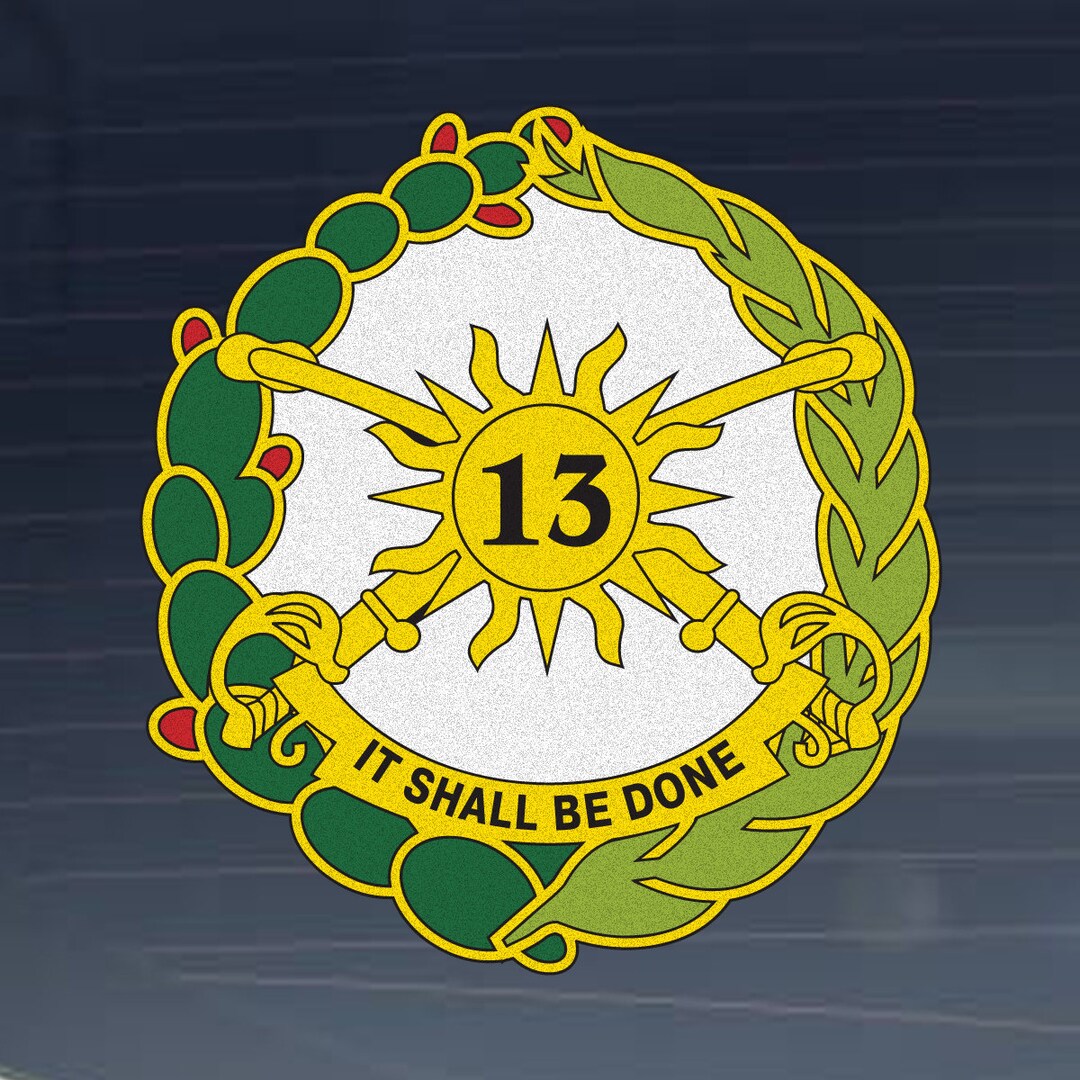 US Army Division - 13th Cavalry Regiment DUI Reflective Indoor Outdoor ...