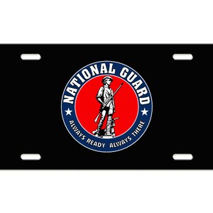 US Army Division - Seal of the National Guard - Aluminum License Plate ...