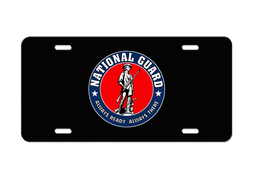 US Army Division Seal of the National Guard Aluminum License Plate - Etsy