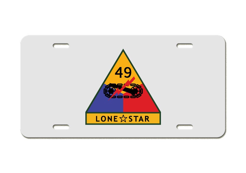 US Army Division 49th Armored Division Lonestar Aluminum | Etsy