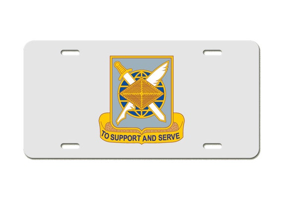 US Army Division Finance Corps Insignia Aluminum License | Etsy