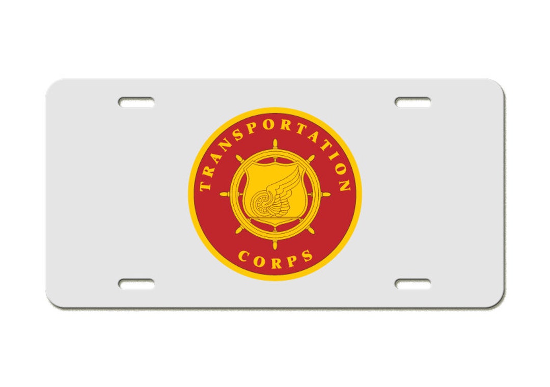 US Army Division - Transportation Corps Plaque - Aluminum License Plate ...