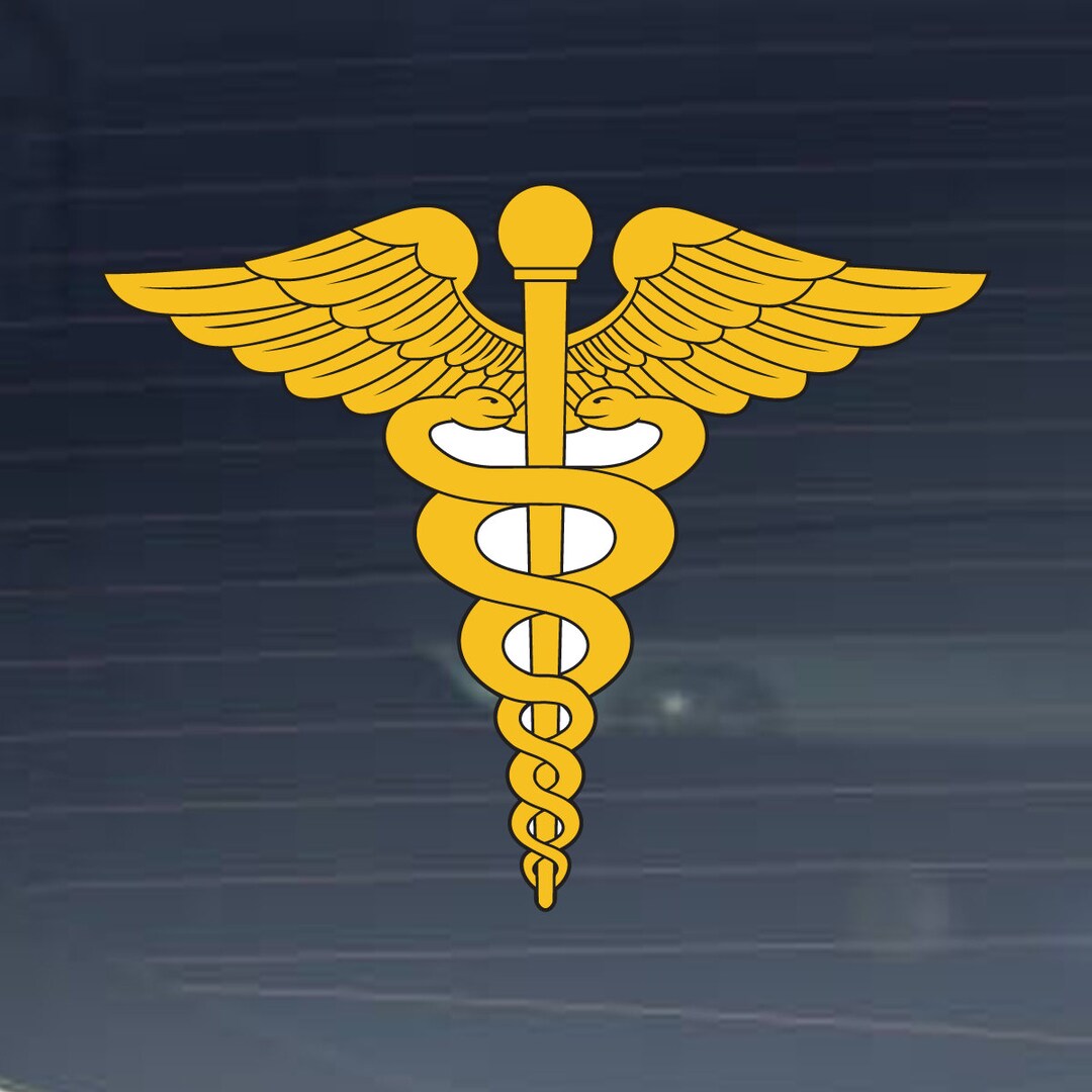 US Army Division - Medical Corps Emblem Full Color Vinyl Decal Indoor ...