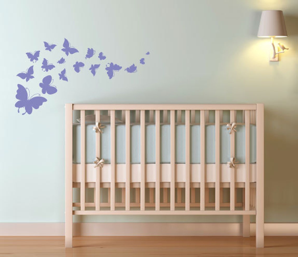 Beautiful Butterfly Swoop Wall Decal | Etsy