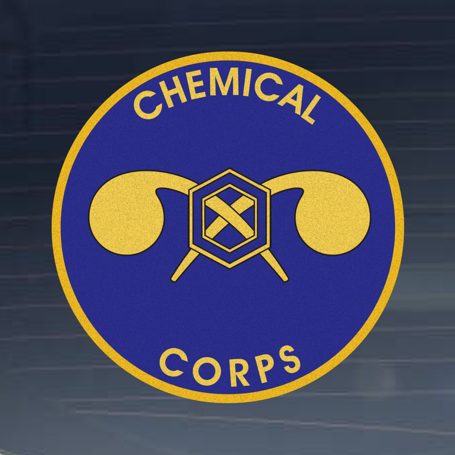 US Army Division Chemical Corps Plaque Reflective Indoor | Etsy