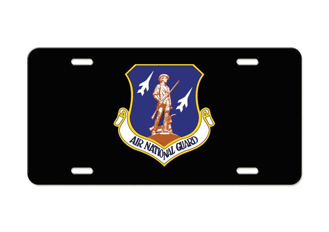 US Army Division - Air National Guard Shield - Aluminum License Plate ...