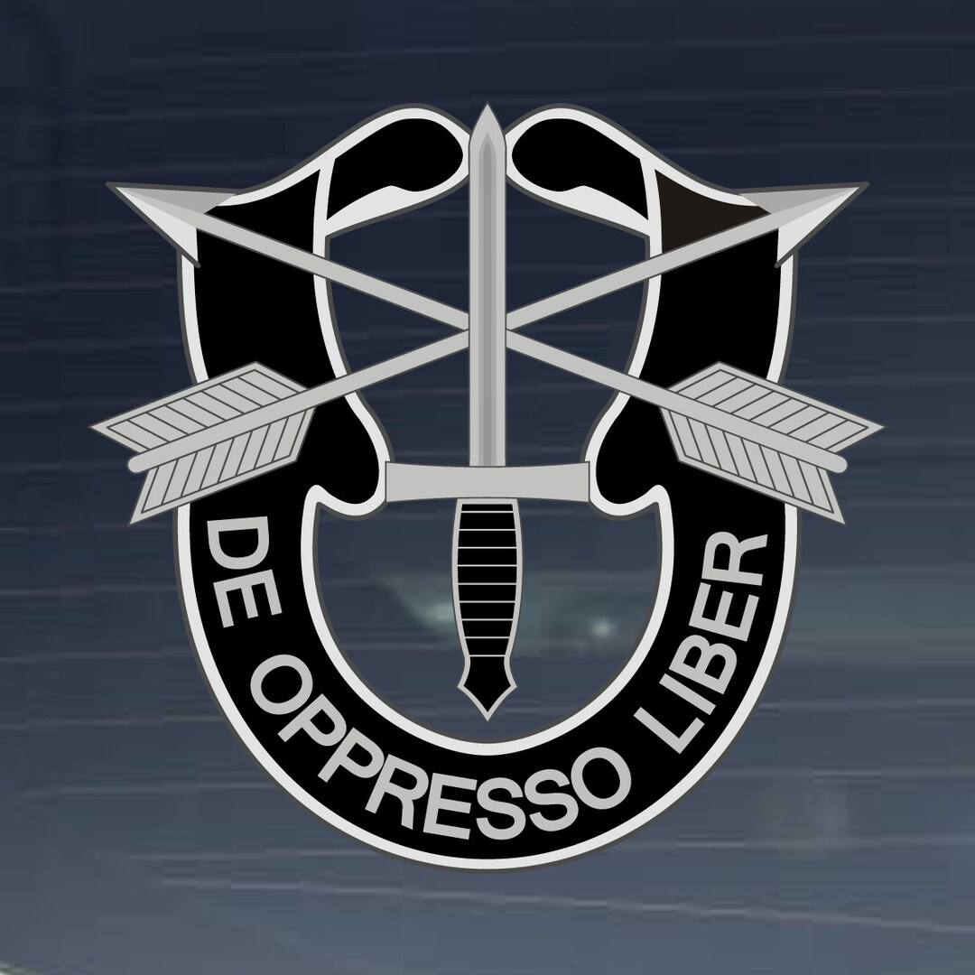 US Army Rank - Special Forces Regimental Insignia Full Color Vinyl ...