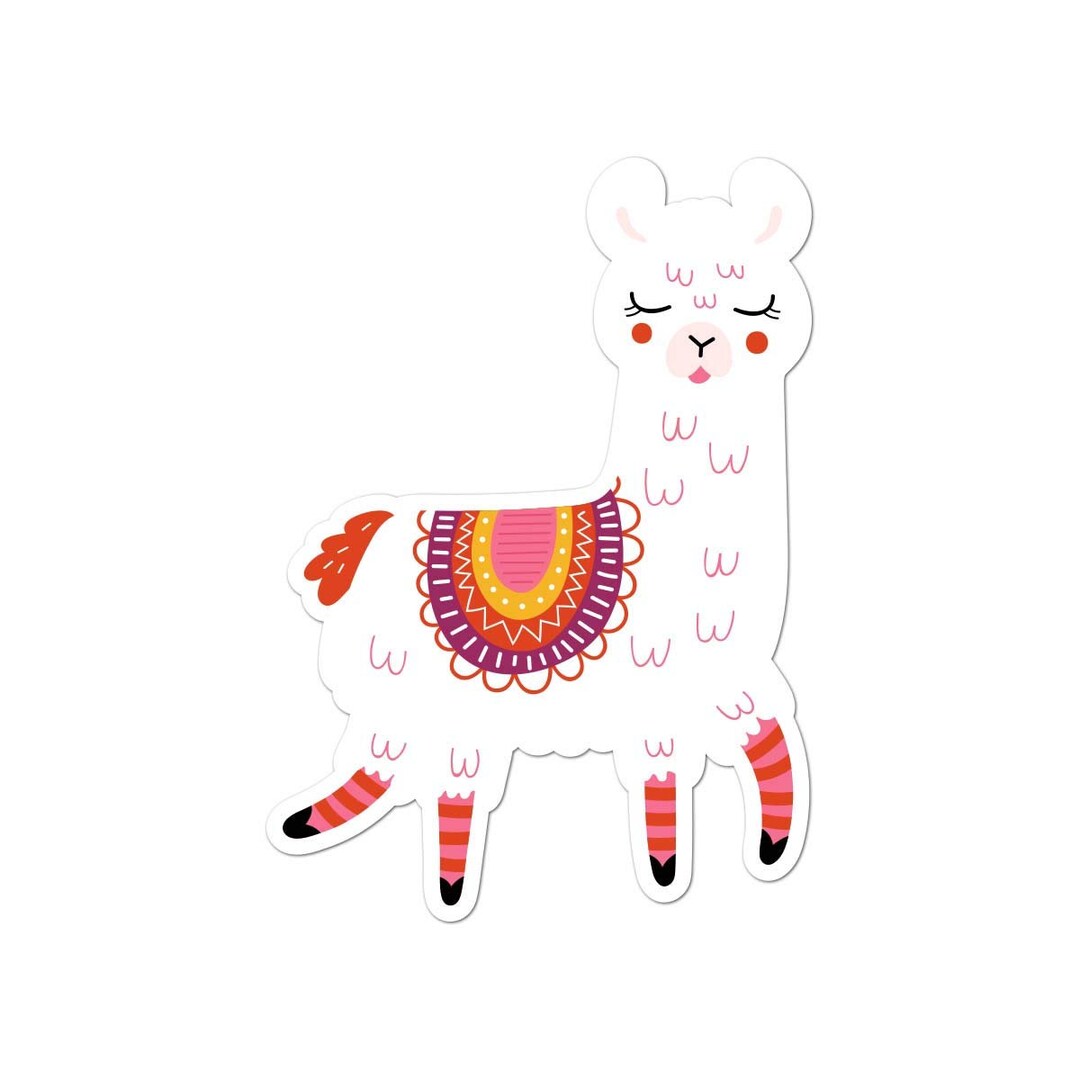 Lady Llama - Vinyl Decal for Car, Macbook, or Other Laptop (many Sizes ...