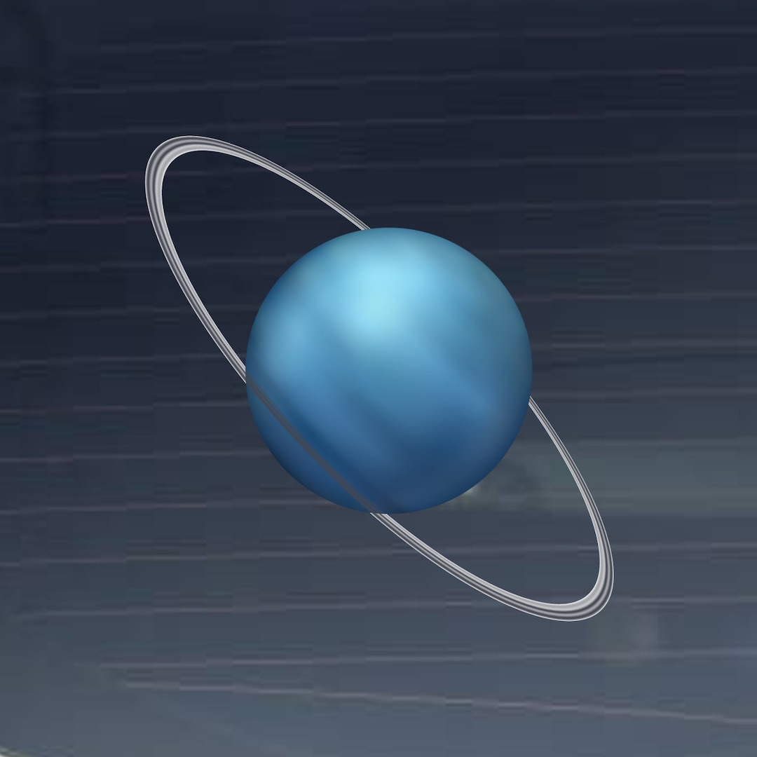 The Planet Uranus Full Color - Vinyl Decal for Car, Macbook, or Other ...