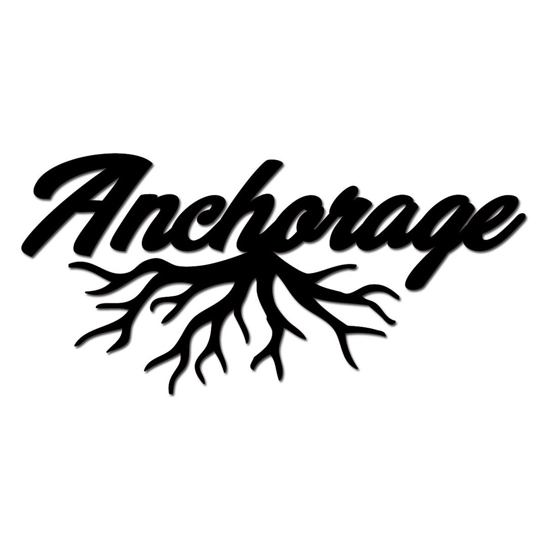 Anchorage Alaska Roots Hometown City Vinyl Decal for Cars, Laptops ...
