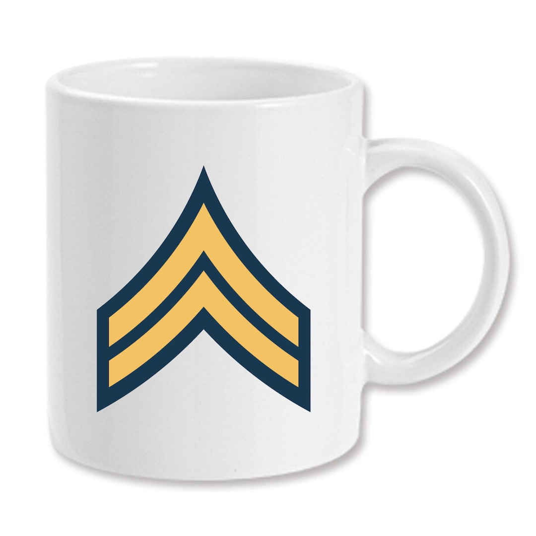 US Army Rank Corporal E-4 11 Ounce Ceramic Coffee Mug Teacup - Etsy