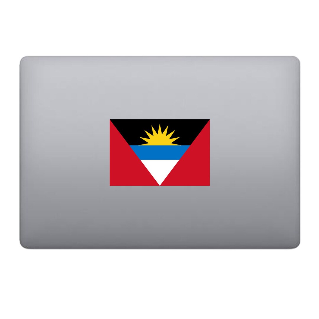 Antiguan Country National Flag Decal Antigua - Full Color Decal Sticker ...