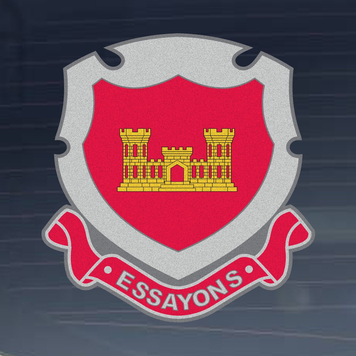 US Army Division Engineers Corps Insignia Reflective Indoor | Etsy