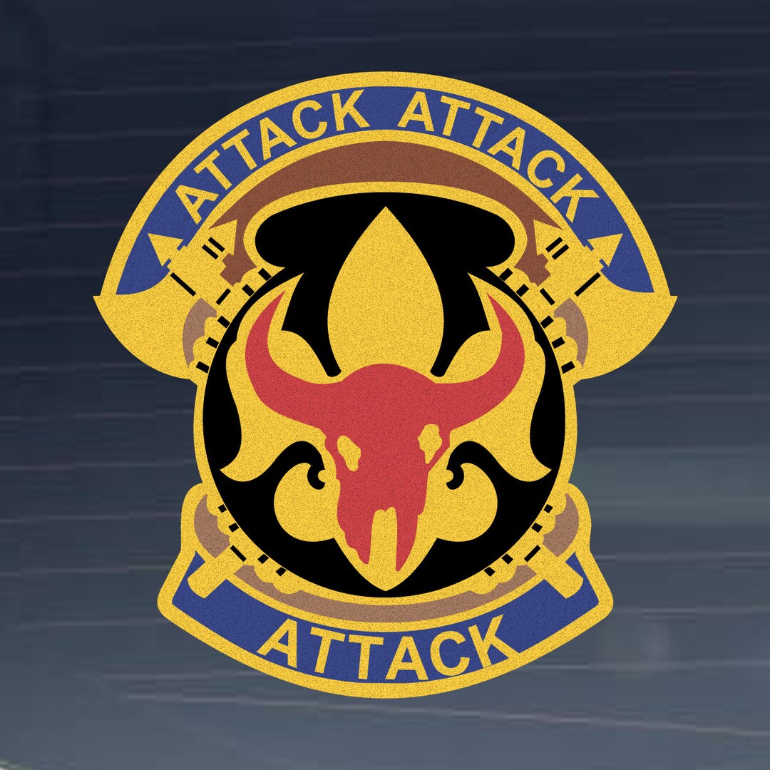 US Army Division - 34th Infantry Red Bull DUI Reflective Indoor Outdoor ...