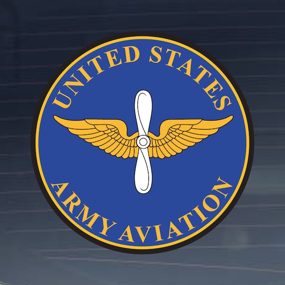US Army Division Aviation Branch Plaque Full Color Vinyl | Etsy