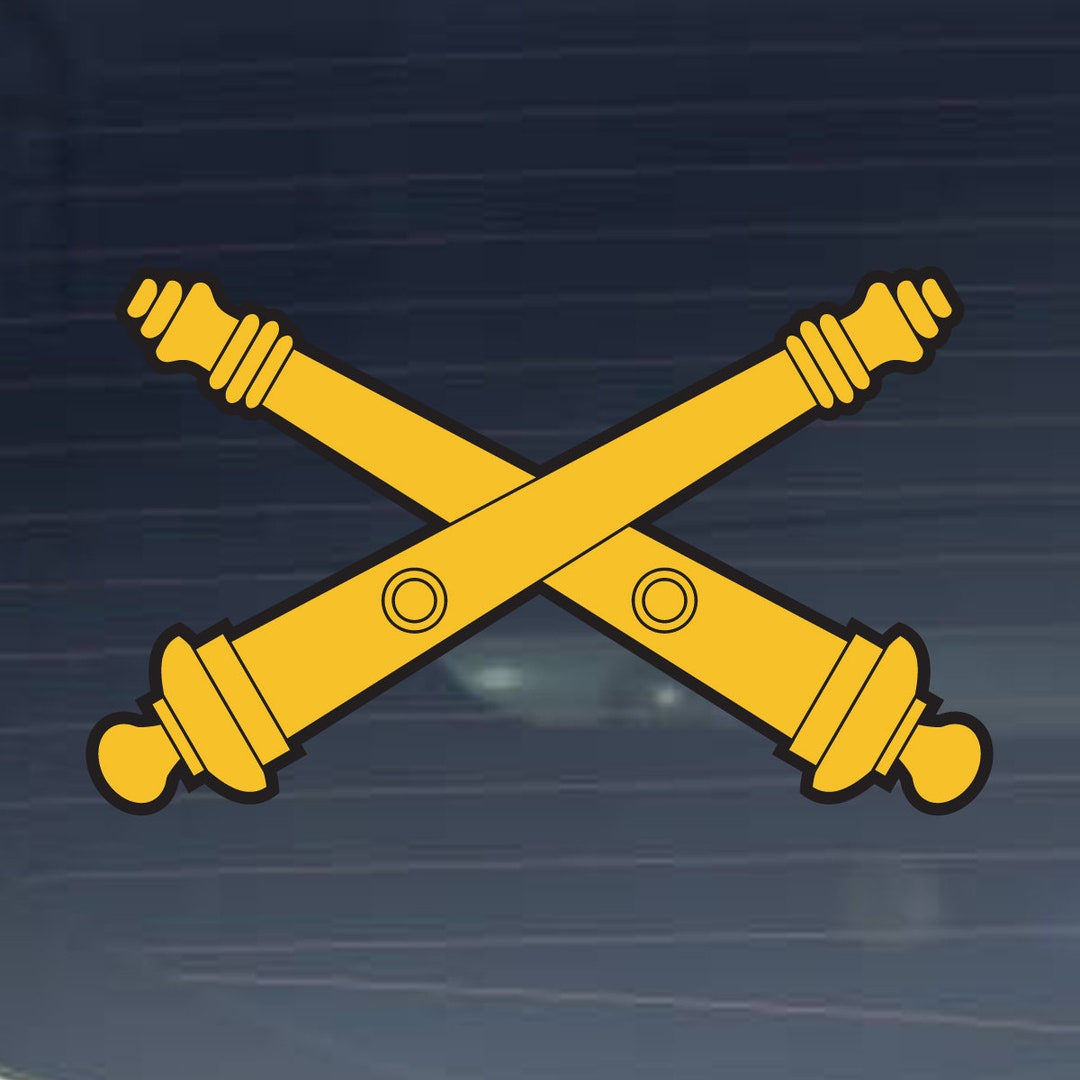 US Army Division - Field Artillery Emblem Full Color Vinyl Decal Indoor ...