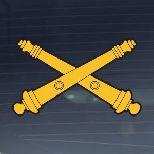 US Army Division - Field Artillery Emblem Full Color Vinyl Decal Indoor ...