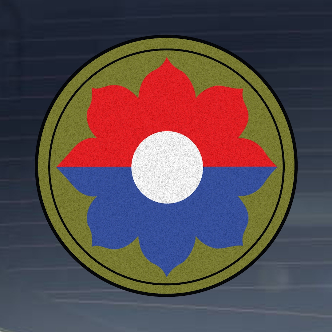 US Army Division - 9th Infantry Division SSI Reflective Indoor Outdoor ...