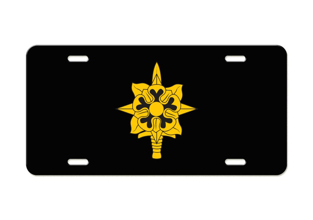US Army Division - Military Intelligence Emblem - Aluminum License ...