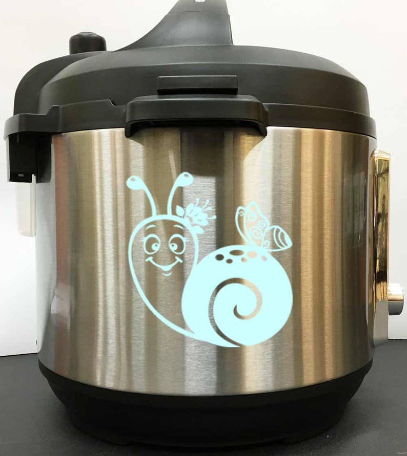 Cute Snail - Vinyl Decal Sticker for Instant Pot Instapot Pressure ...