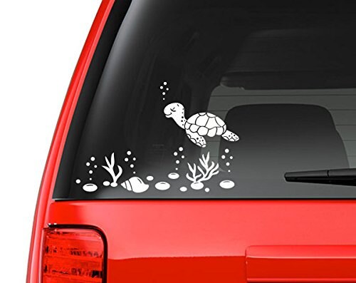 Sea Turtle and Shells Decal Sticker Vinyl Decal for Car - Etsy