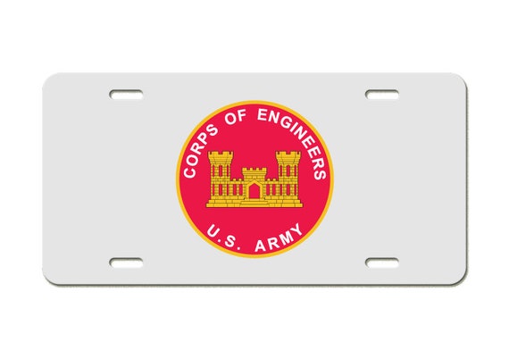 US Army Division Engineers Corps Plaque Aluminum License | Etsy
