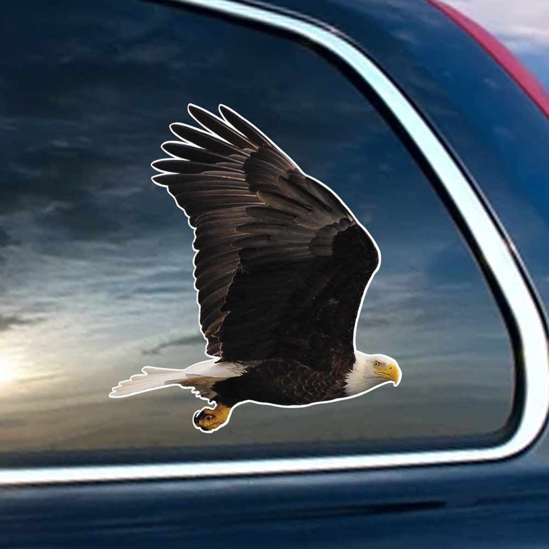 Gliding Eagle - Vinyl Decal for Laptop, Windows, Glass and Cars Sticker ...