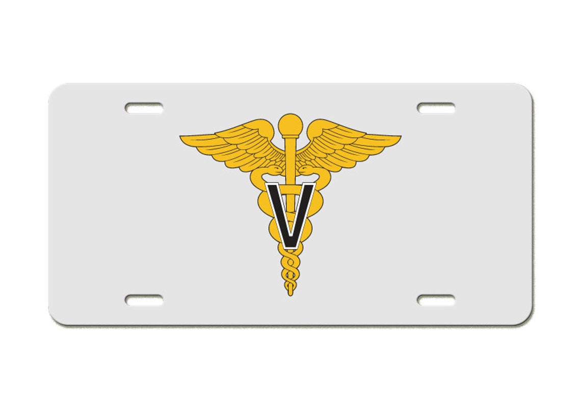 US Army Division - Veterinary Corps Emblem - Aluminum License Plate - Etsy