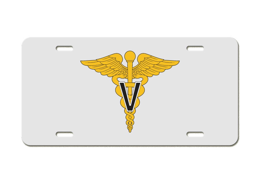 US Army Division - Veterinary Corps Emblem - Aluminum License Plate - Etsy