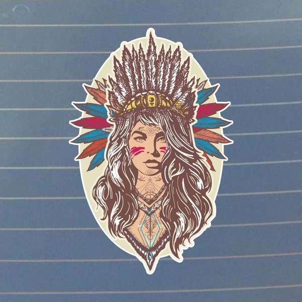 Native American Decal - Etsy