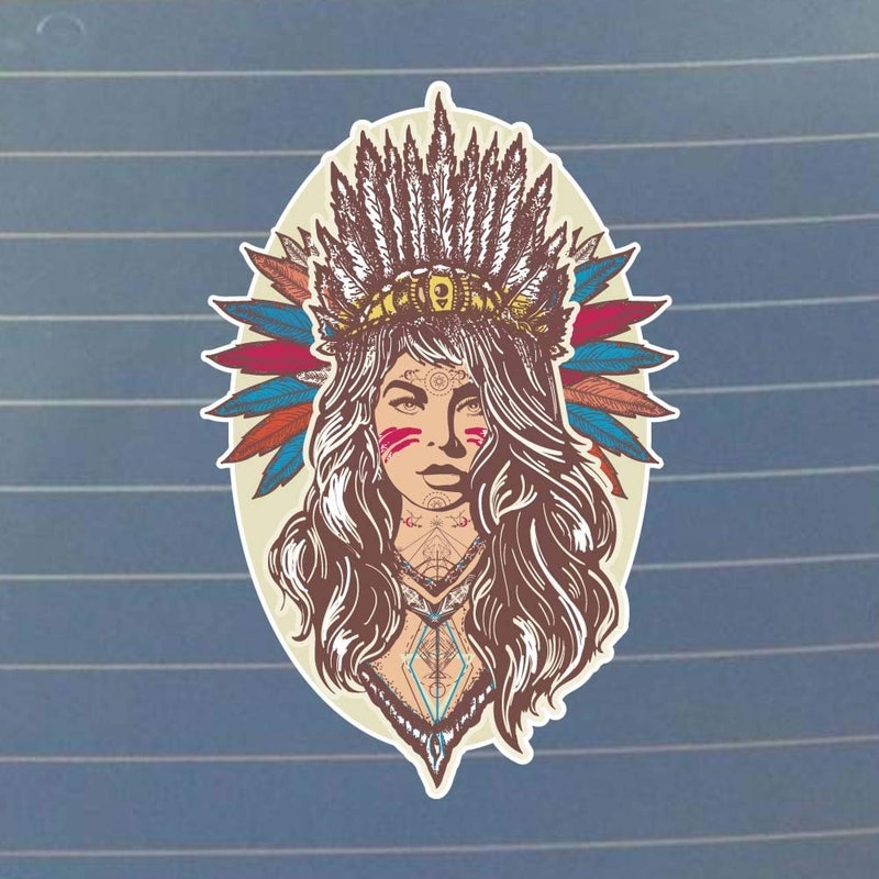 Native American Decal - Etsy