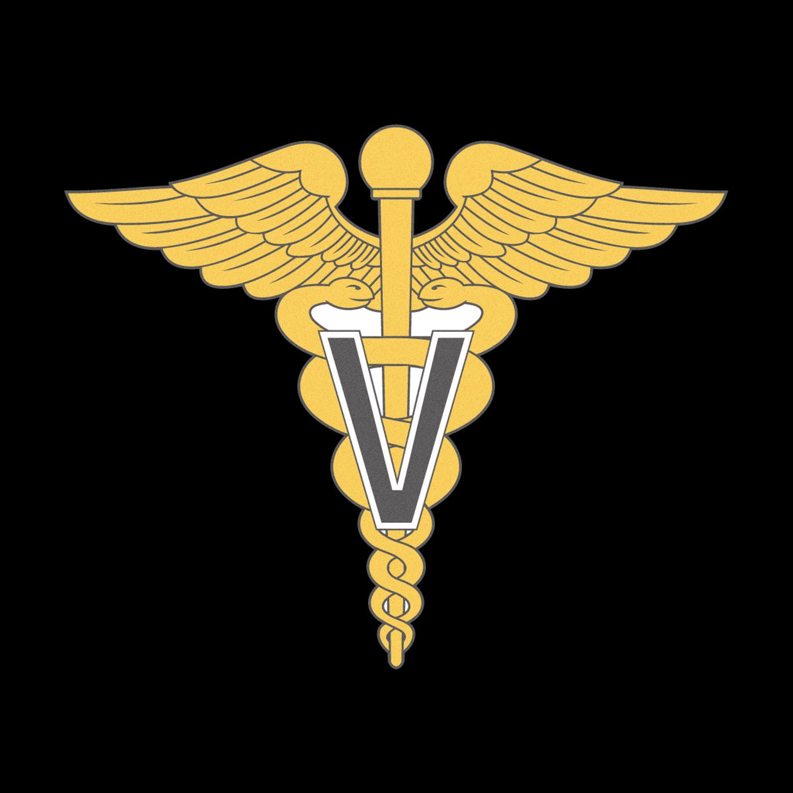 US Army Division - Veterinary Corps Emblem Reflective Reflective Indoor ...
